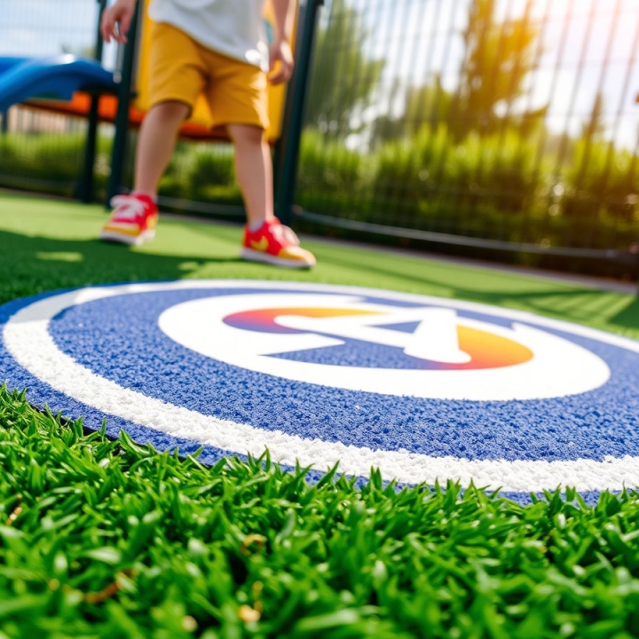 Custom Logo Turf | USA-Made Synthetic Grass Branding